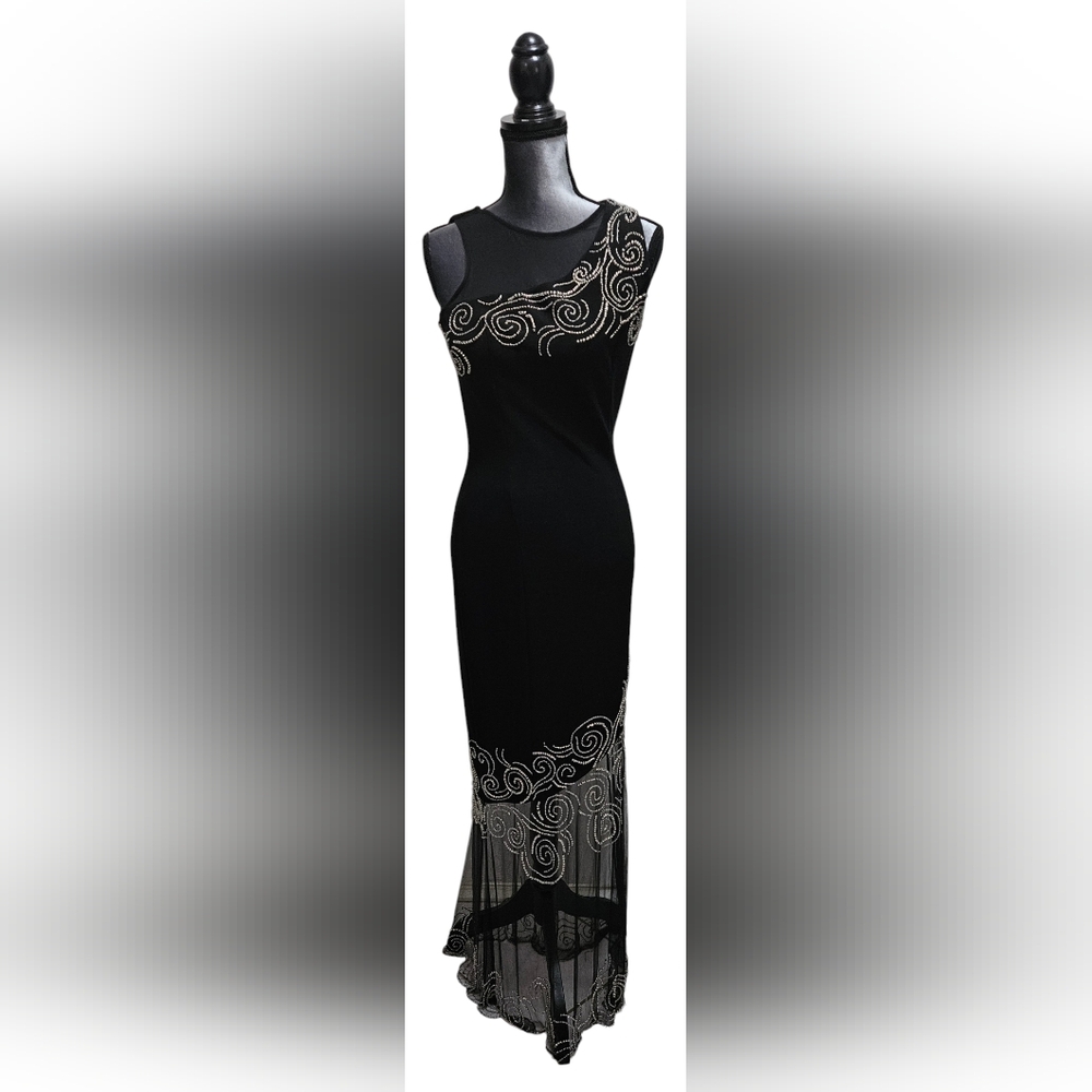 Cassandra Stone Evening Gown Beaded - Gem